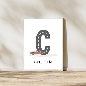 Printable Vehicle ABC Poster: Personalized Transportation Alphabet ...