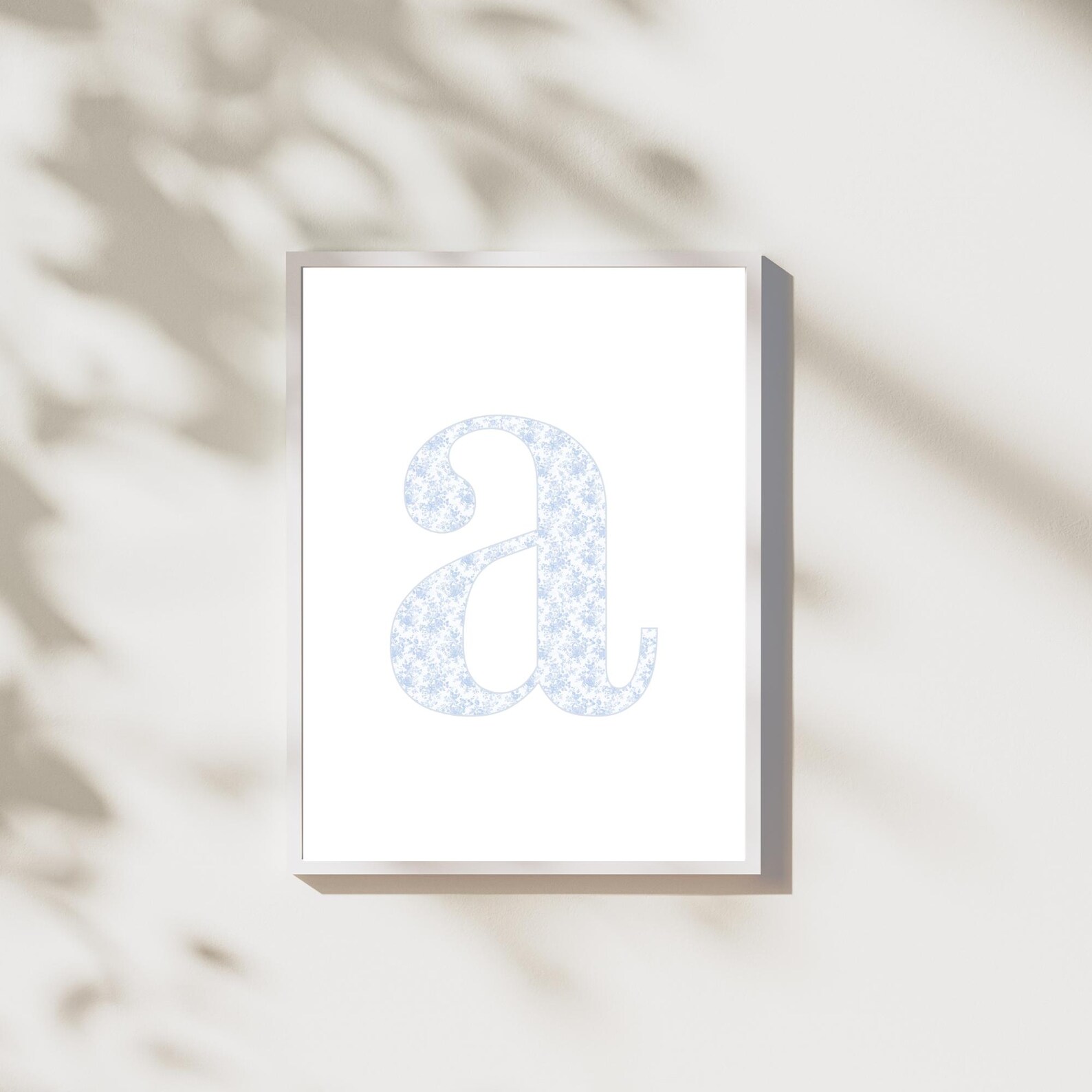 Custom Initial Print Monogram Digital Print Personalized Letter Print ...