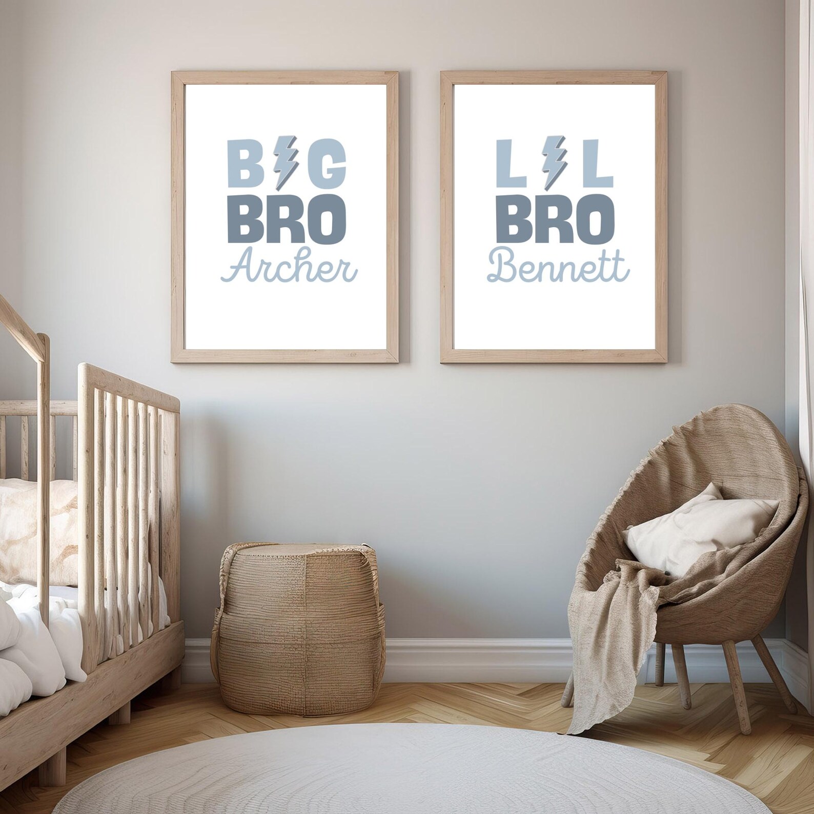 Personalized Brother Name Print: Nursery Decor (digital Download) - Etsy