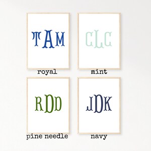 Personalized Monogram Wall Decor for Neutral Nursery - Custom Name ...