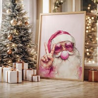 Pink Santa - Etsy