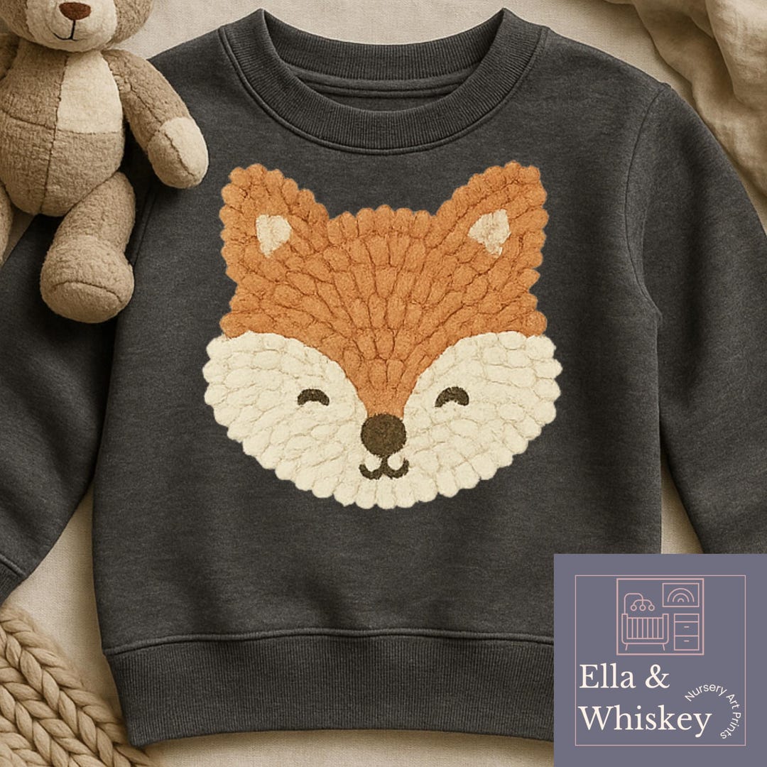 Yarn Fox PNG | Latch Hook Crochet Texture Digital Download - Etsy