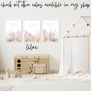 Wildflower Bible Verse Wall Art, Christian Nursery Decor, Boho Flower ...