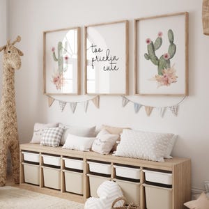 Boho Cactus Print, Printable Boho Wall Art, Cactus Wall Art ...