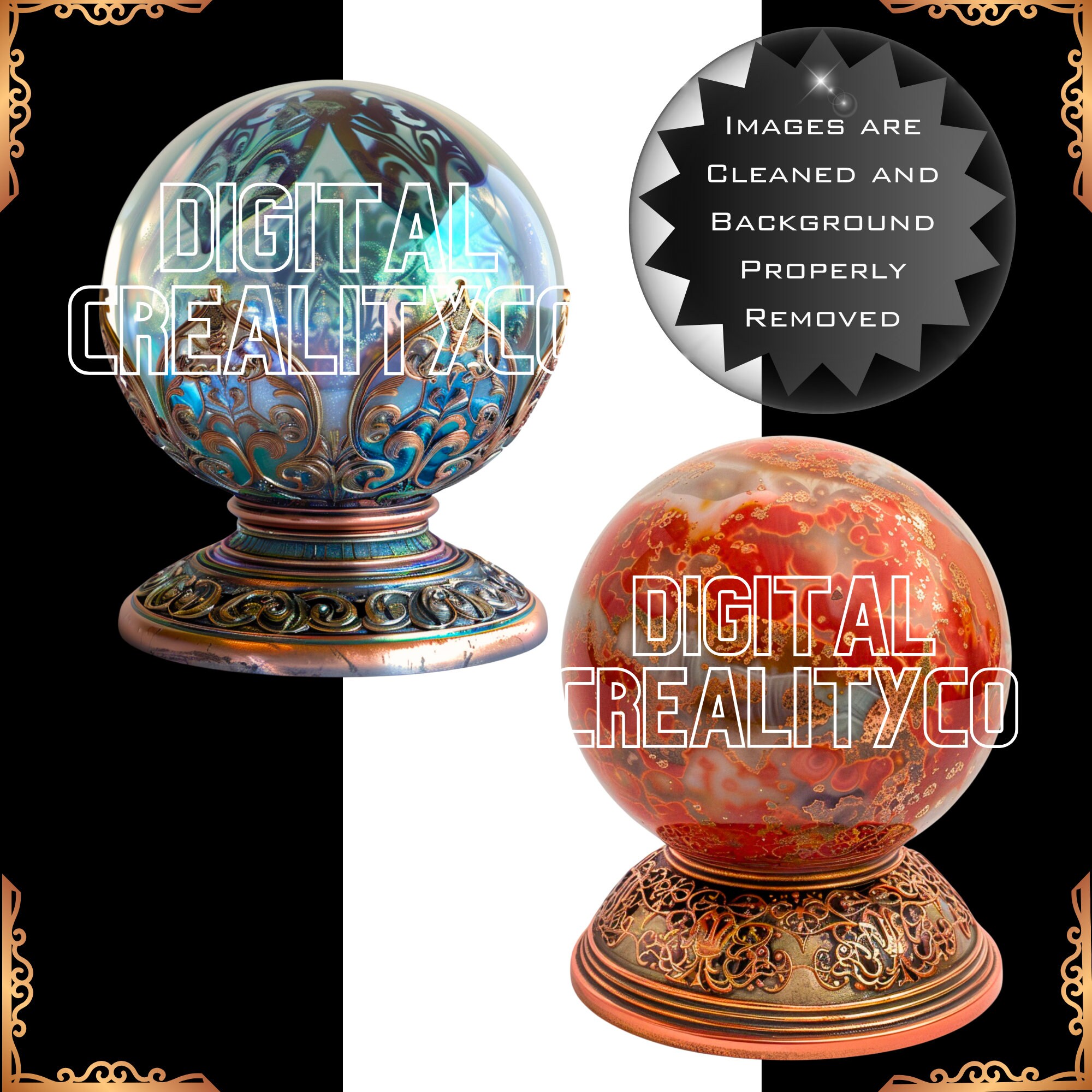 Divination Crystal Ball Clipart Bundle Avalon Edition! - Etsy