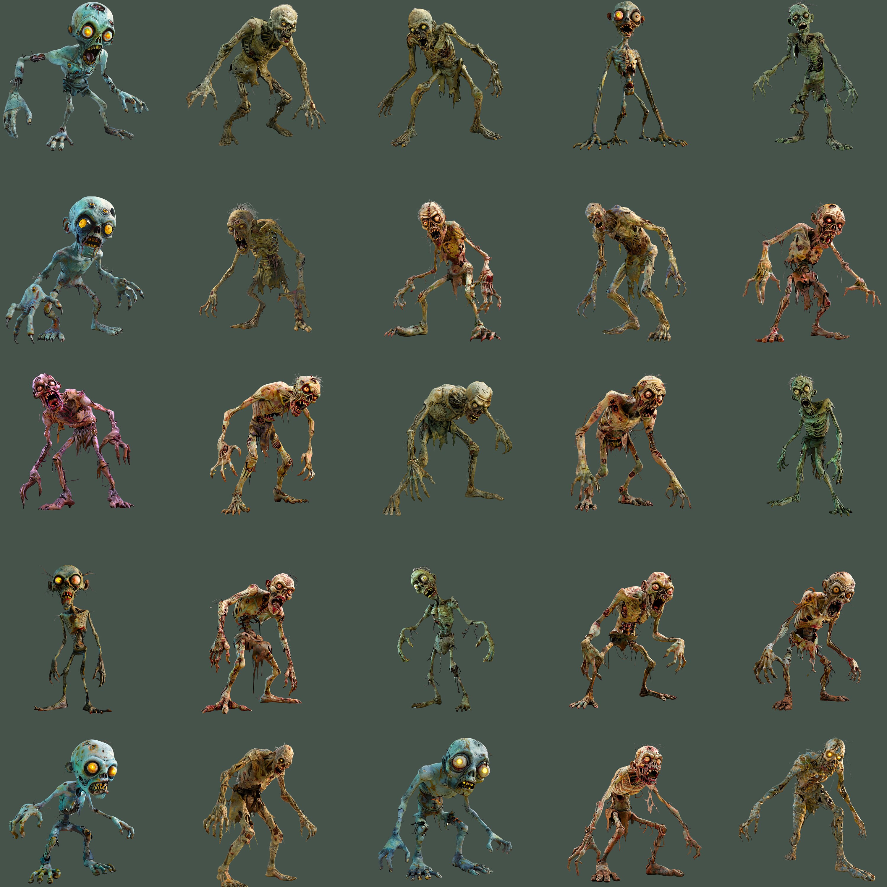 Dread Gloom Zombie Clipart Bundle Rise From the Ashes Edition! - Etsy