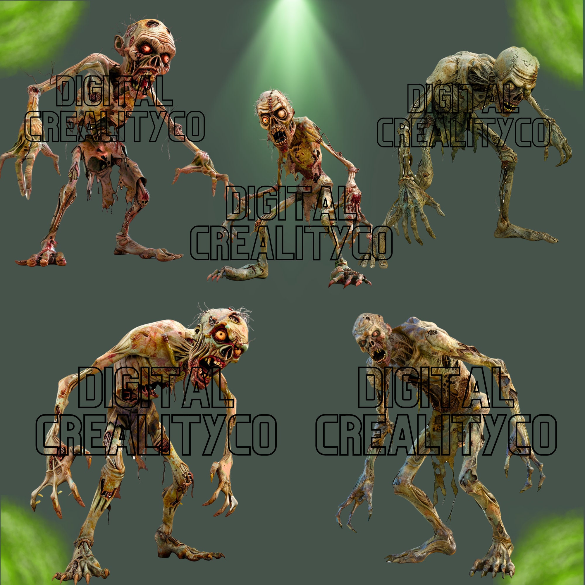 Dread Gloom Zombie Clipart Bundle Rise From the Ashes Edition! - Etsy