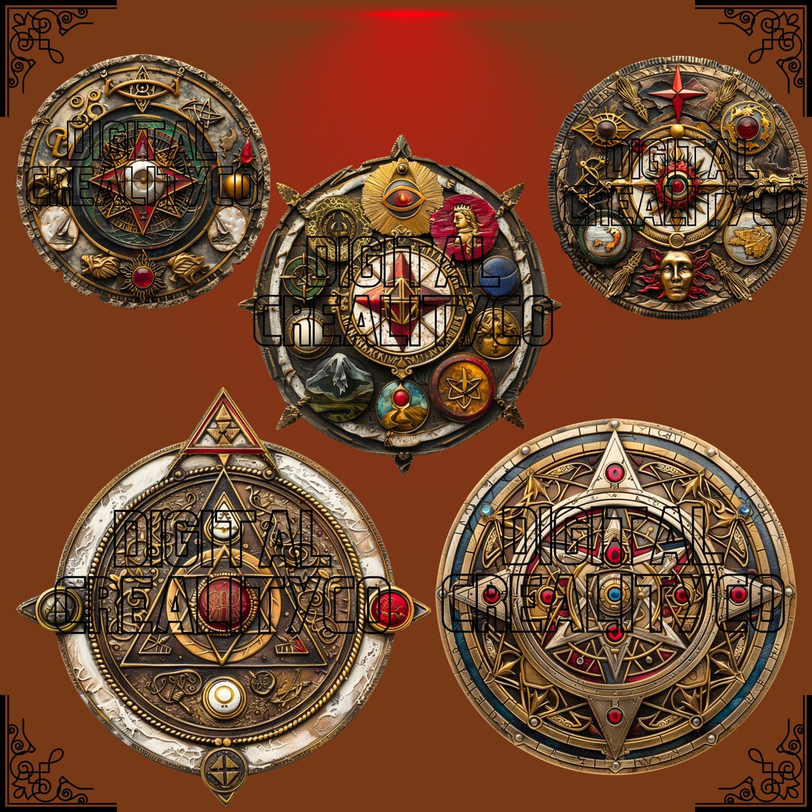 Alchemical Magical Sigil Clipart Bundle Mystical Edition - Etsy