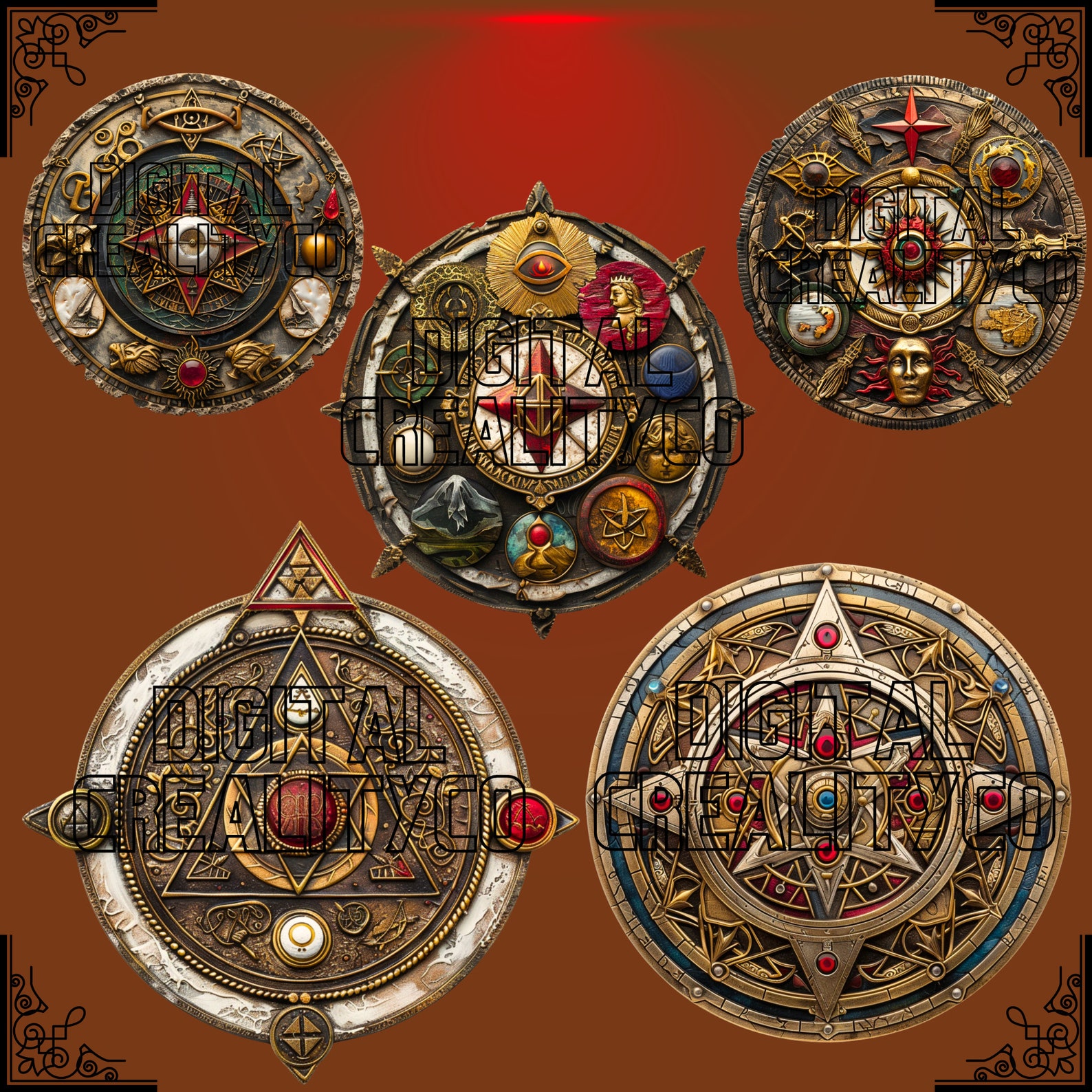 Alchemical Magical Sigil Clipart Bundle Mystical Edition! - Etsy