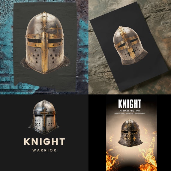 Knights Templar Helmet Drawing