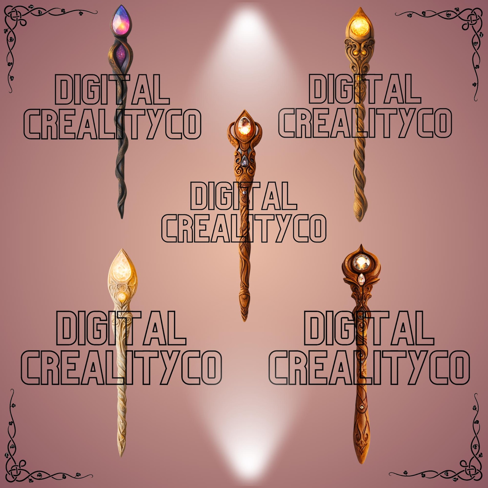 The Wand of Magnus Clipart Bundle Magick of Avalon Edition! - Etsy