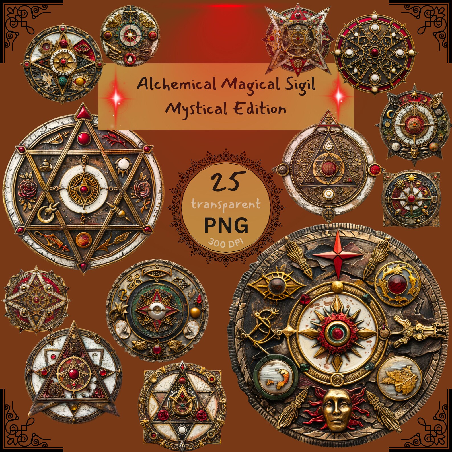 Alchemical Magical Sigil Clipart Bundle Mystical Edition! - Etsy