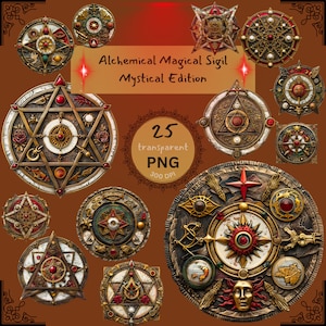 Alchemical Magical Sigil Clipart Bundle Mystical Edition! - Etsy