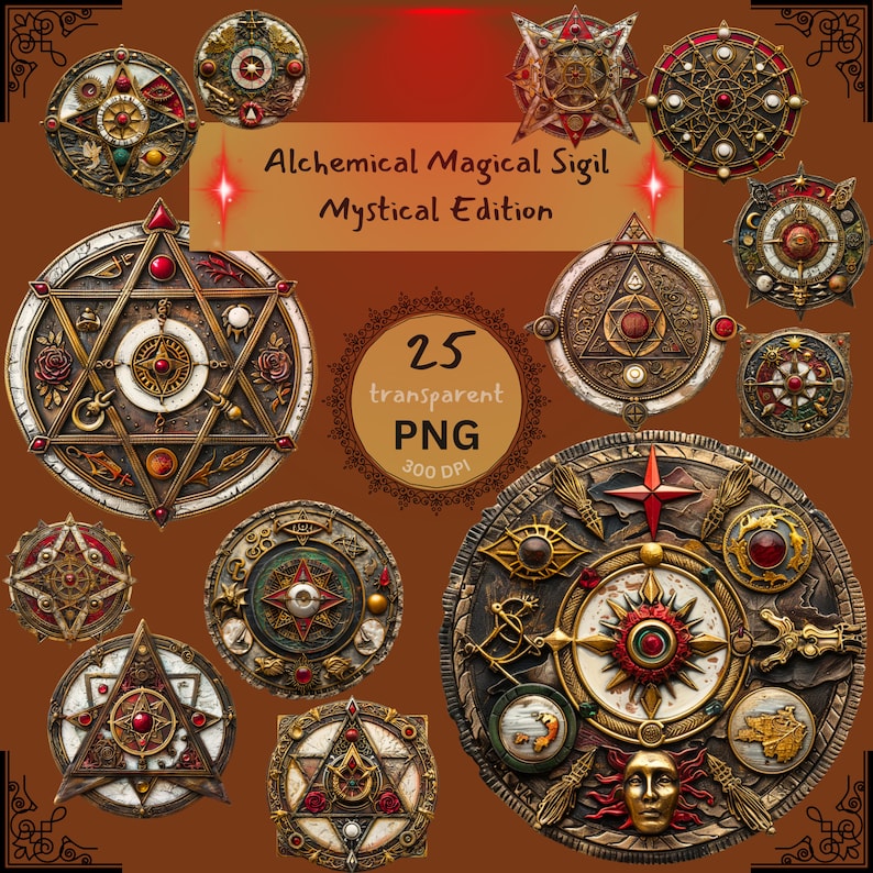 Alchemical Magical Sigil Clipart Bundle Mystical Edition! - Etsy