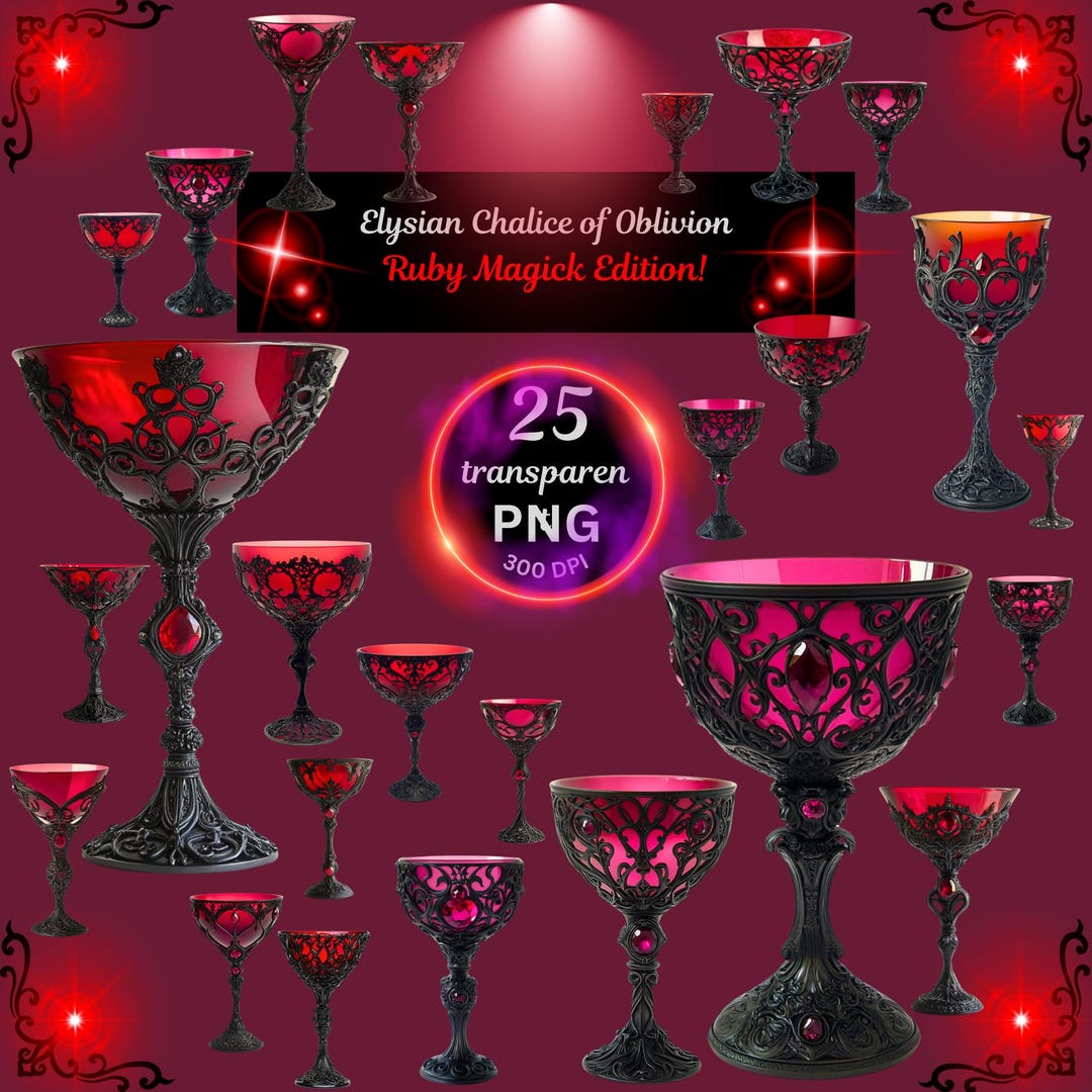 Elysian Chalice of Oblivion Ruby Magick Edition! - Etsy