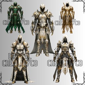Full Armor of Conviction Clipart Bundle Aethereal Assassin Edition - Etsy