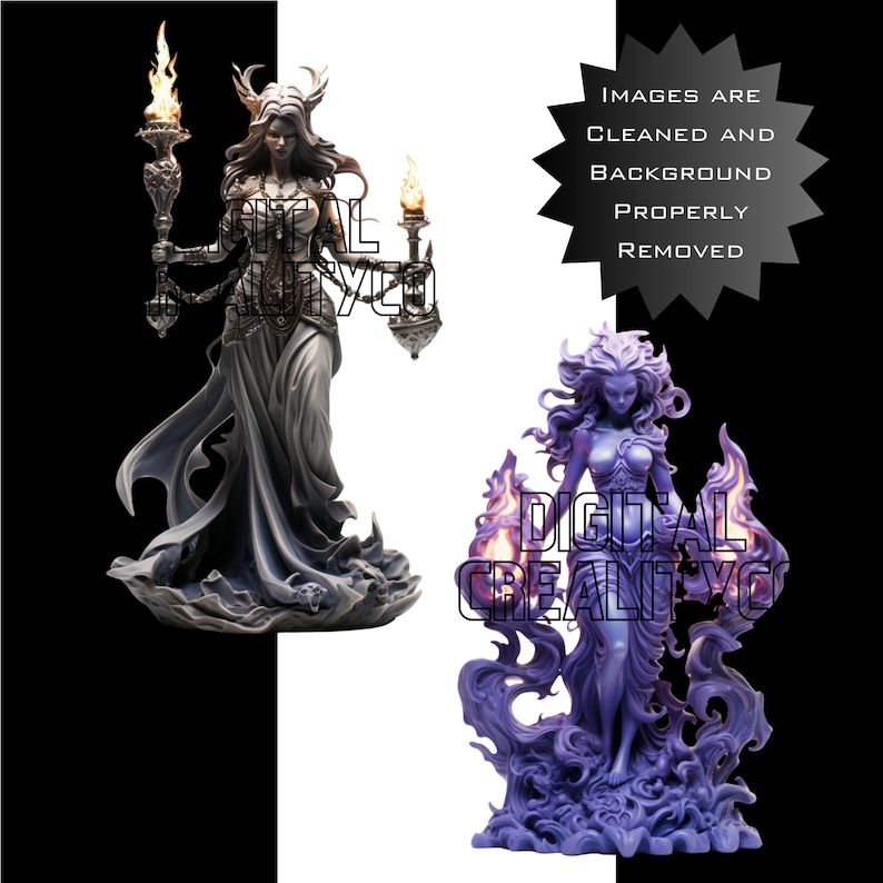 Hecate Goddess of Witchcraft Clipart Bundle! Nocturnal Edition - Etsy