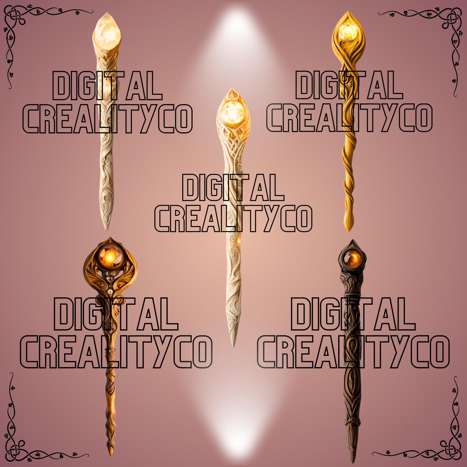 The Wand of Magnus Clipart Bundle Magick of Avalon Edition! - Etsy