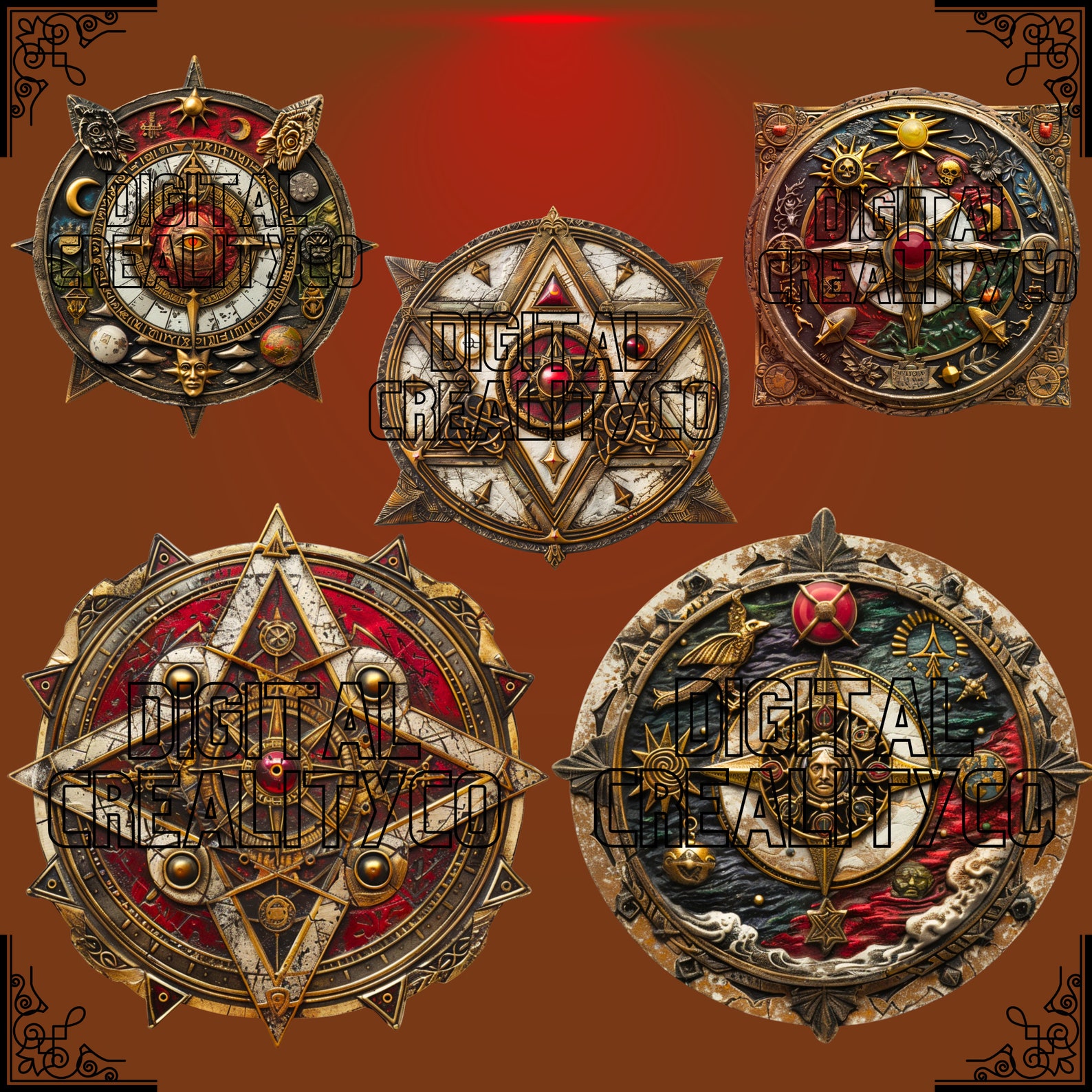 Alchemical Magical Sigil Clipart Bundle Mystical Edition! - Etsy