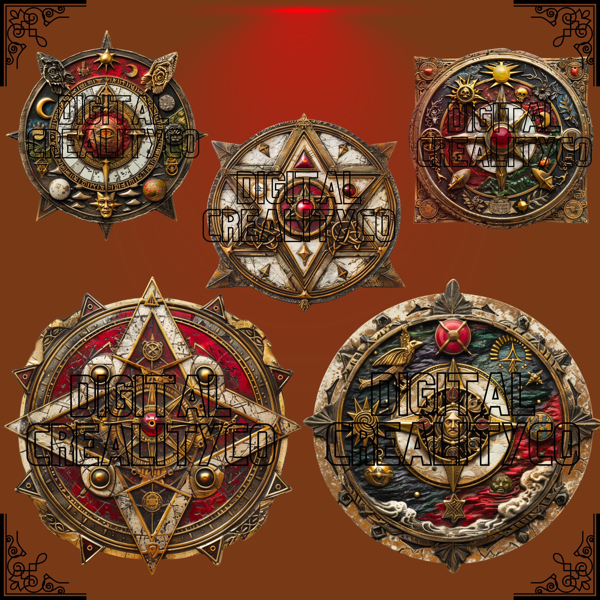 Alchemical Magical Sigil Clipart Bundle Mystical Edition - Etsy