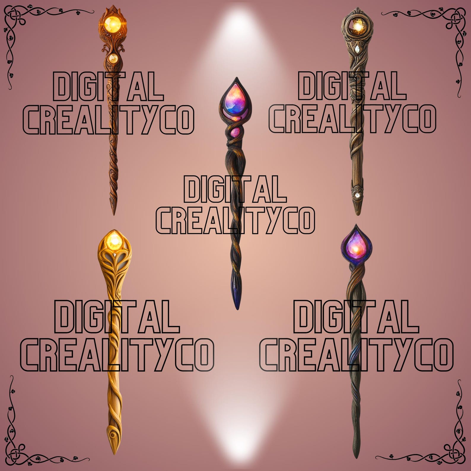 The Wand of Magnus Clipart Bundle Magick of Avalon Edition! - Etsy