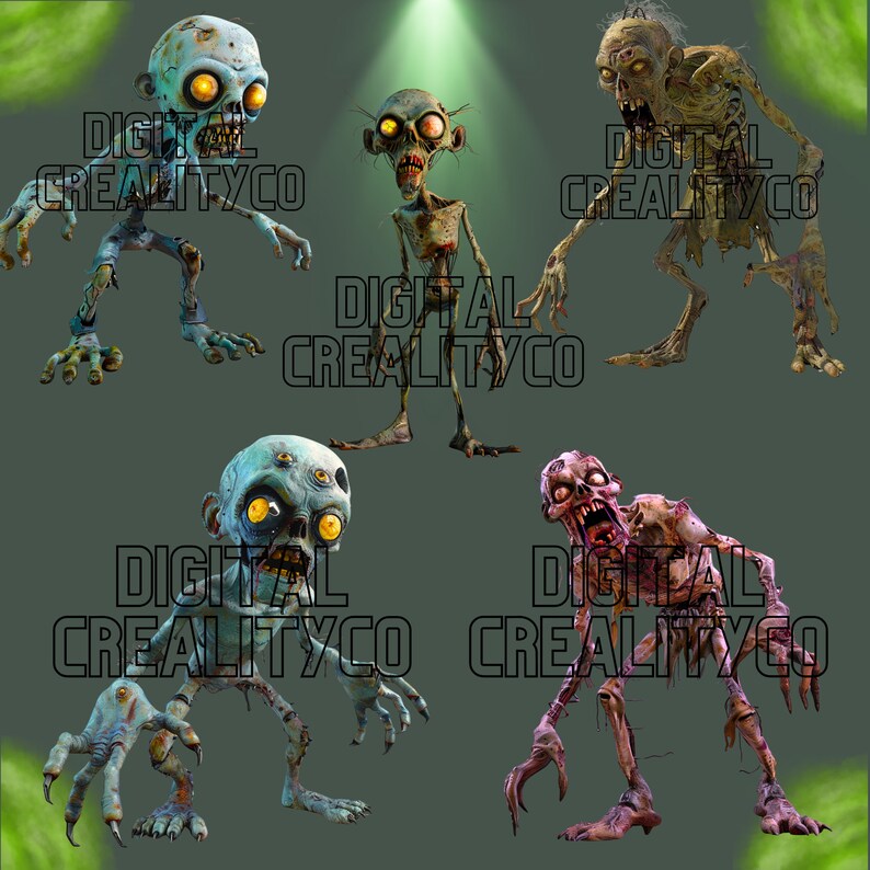Dread Gloom Zombie Clipart Bundle Rise From the Ashes Edition! - Etsy