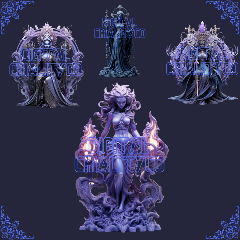 Hecate Goddess of Witchcraft Clipart Bundle! Nocturnal Edition - Etsy