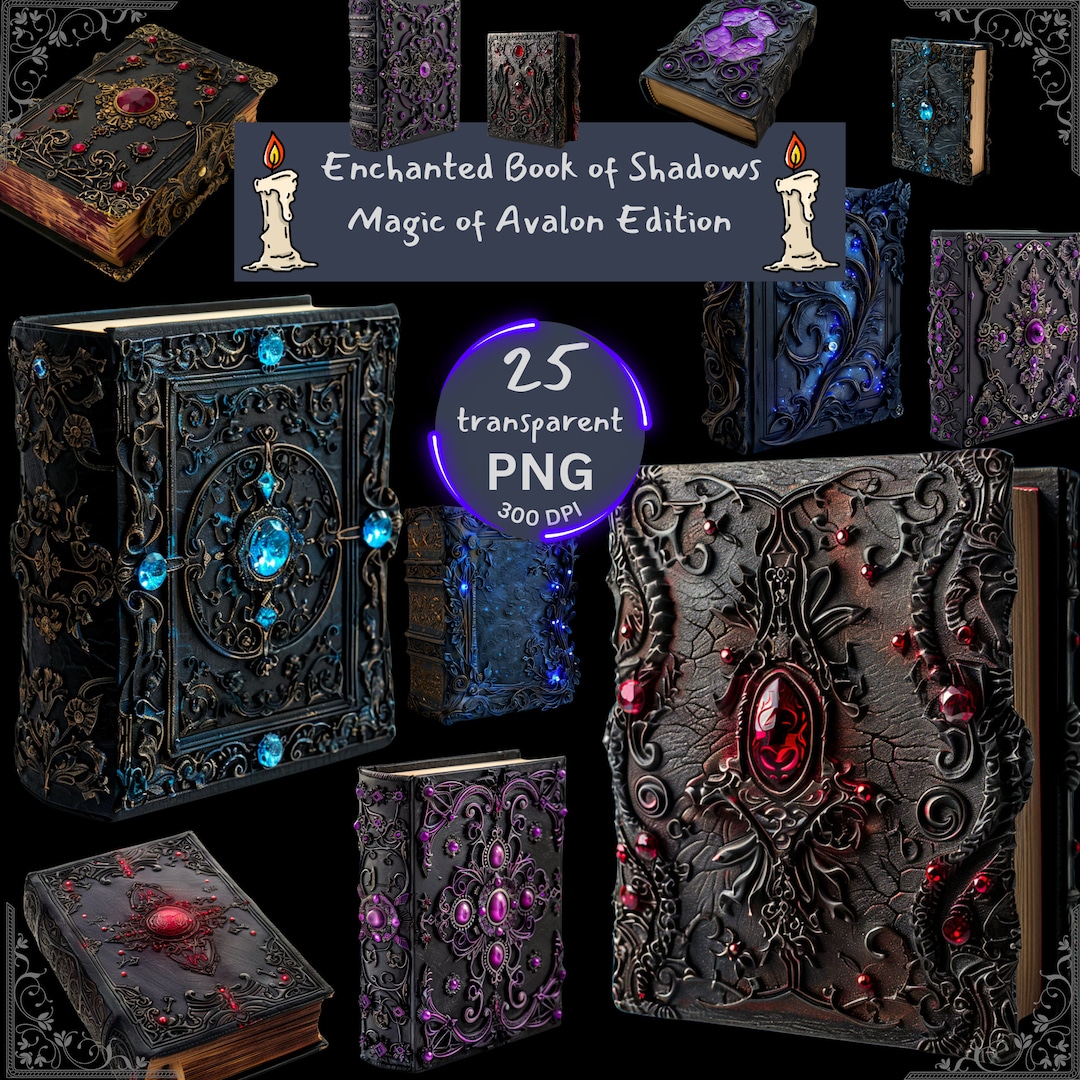 Enchanted Book of Shadows Clipart Bundle Magic of Avalon Edition! - Etsy