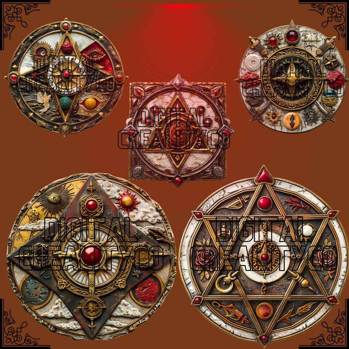 Alchemical Magical Sigil Clipart Bundle Mystical Edition - Etsy