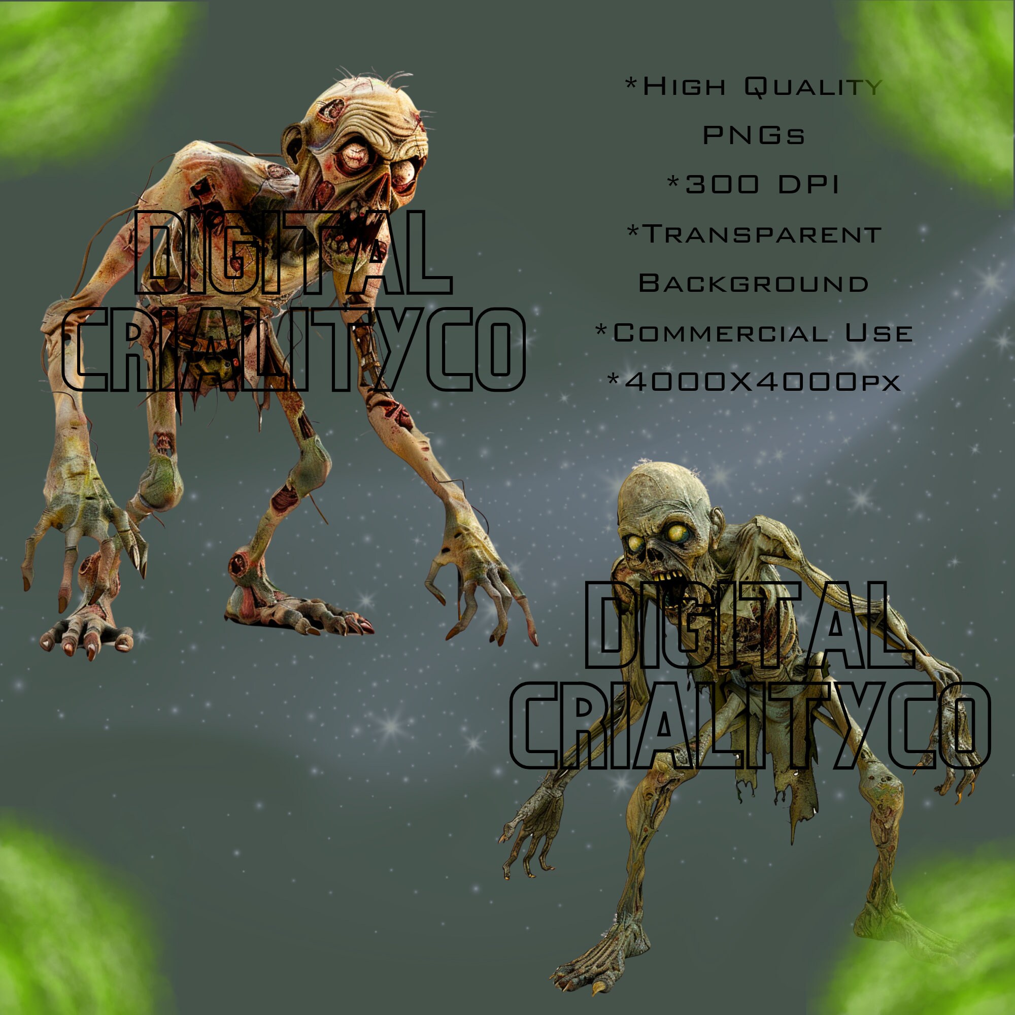 Dread Gloom Zombie Clipart Bundle Rise From the Ashes Edition! - Etsy