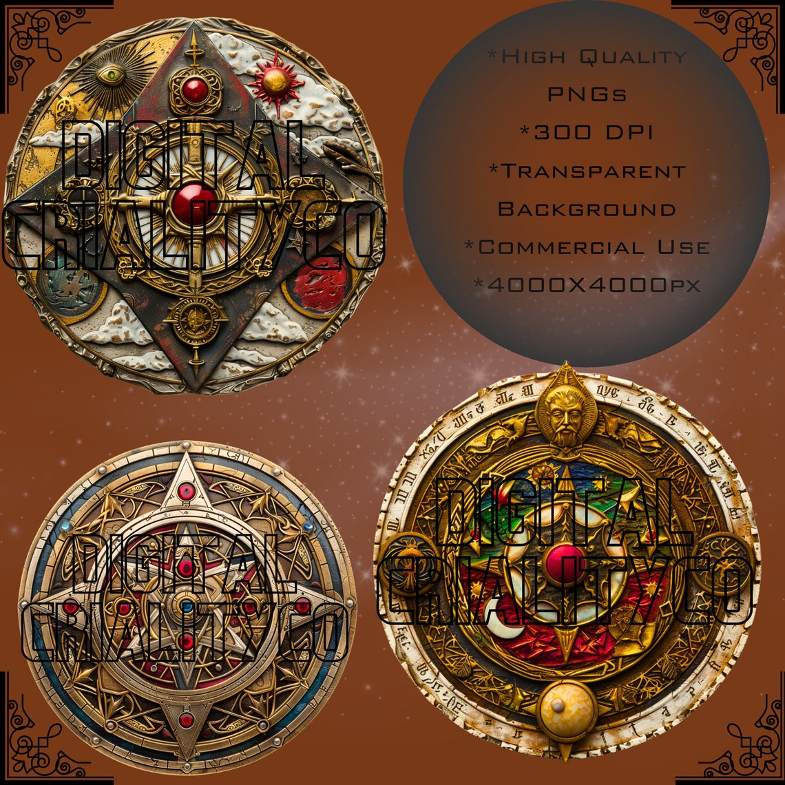 Alchemical Magical Sigil Clipart Bundle Mystical Edition - Etsy