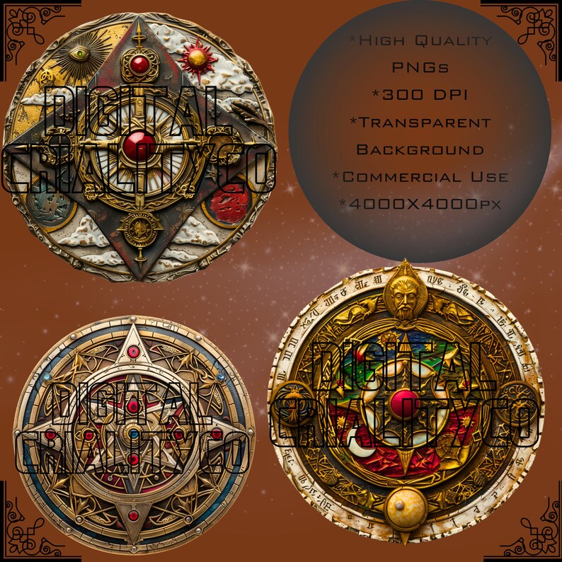 Alchemical Magical Sigil Clipart Bundle Mystical Edition! - Etsy