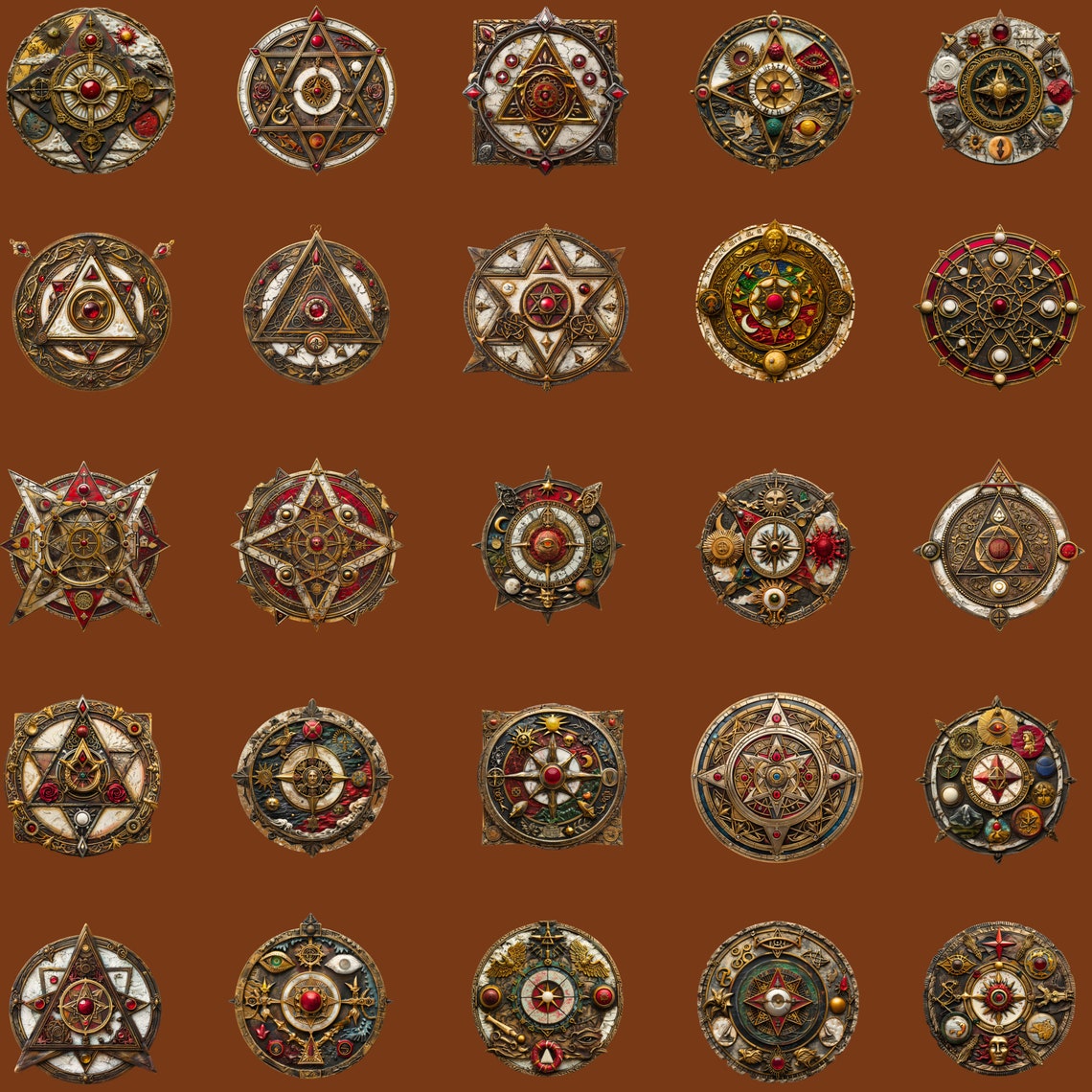 Alchemical Magical Sigil Clipart Bundle Mystical Edition - Etsy