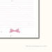 Coquette Stationery Set Printable Writing Paper Letter Message Note Pad ...