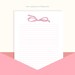 Coquette Stationery Set Printable Writing Paper Letter Message Note Pad ...