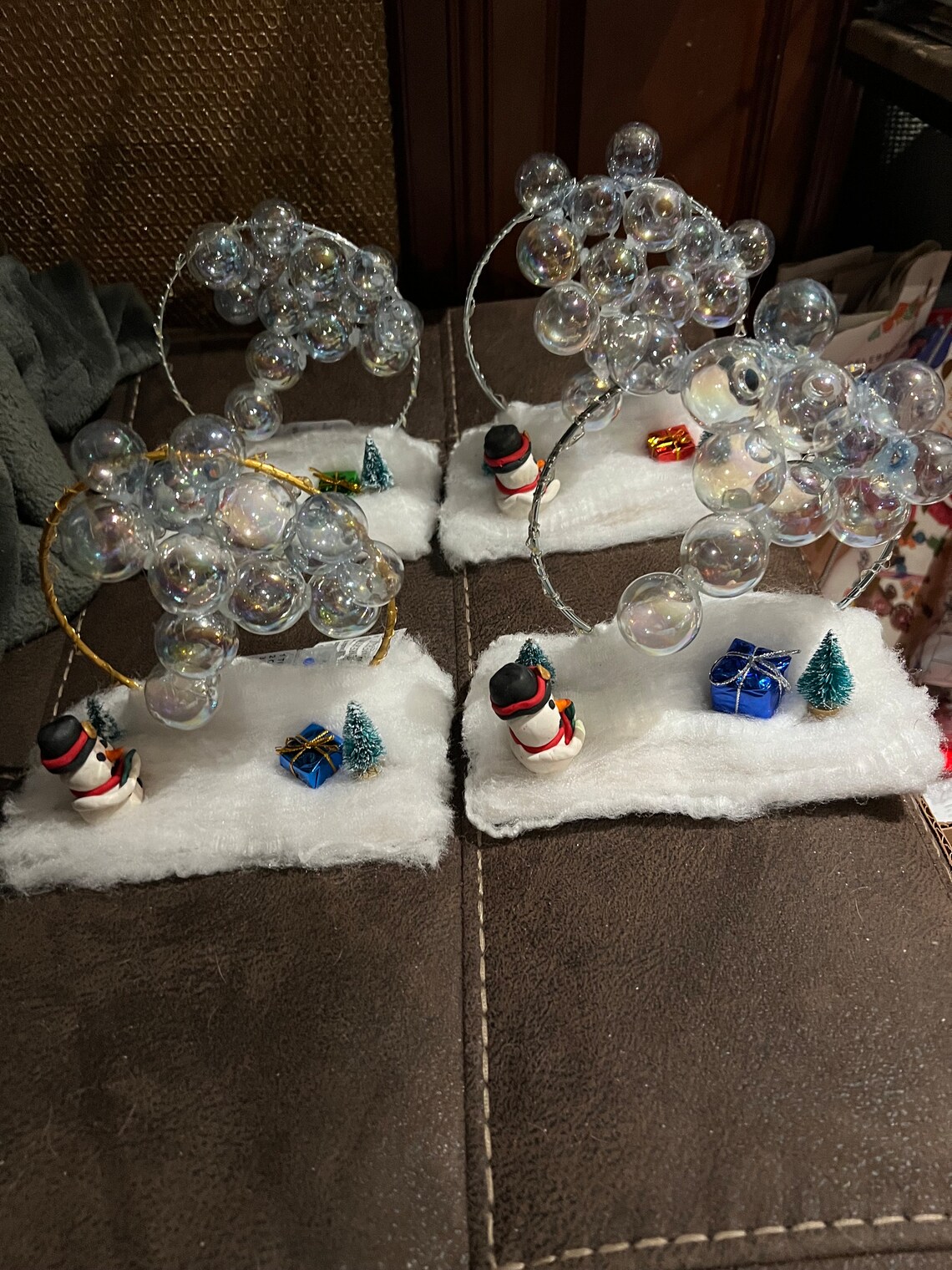 Handmade Light up Snowman Blowing Bubbles Christmas Decoration. - Etsy