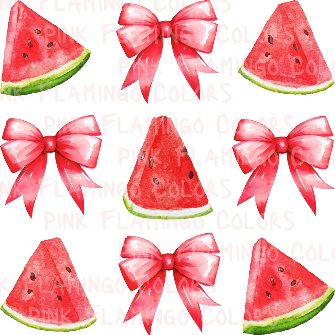Watermelon Coquette PNG, Trendy Summer PNG, Girly Summer PNG ...