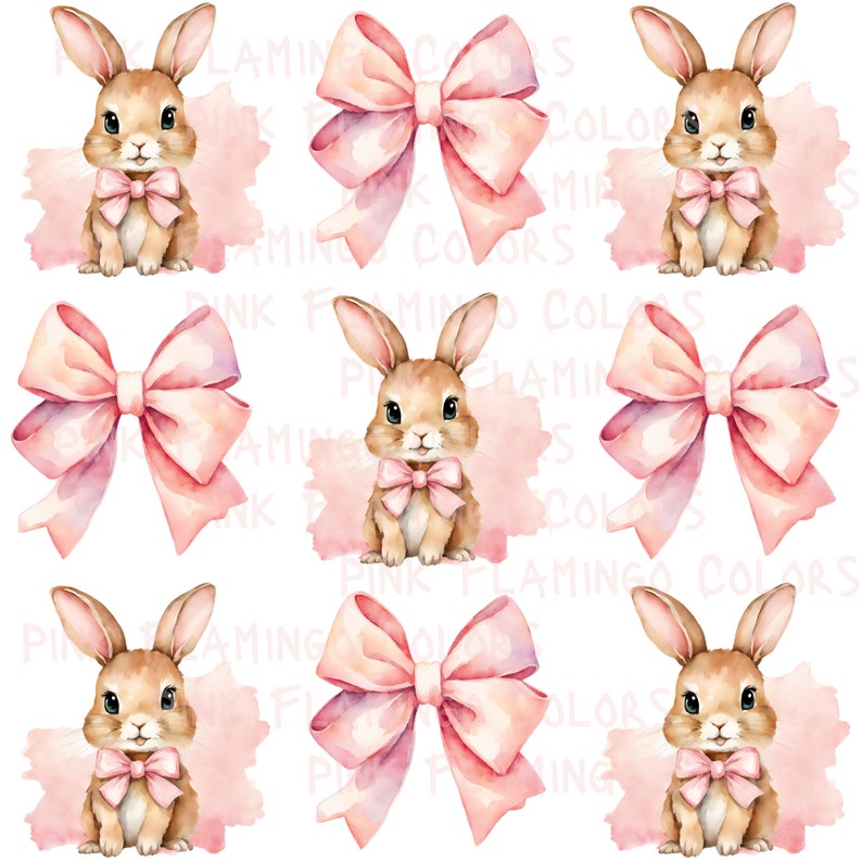 Coquette Easter PNG, Coquette Bunny PNG, Coquette Aesthetic Bow Png ...
