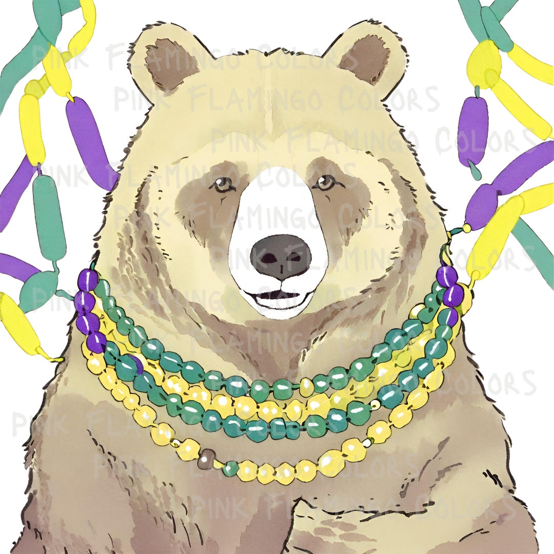 Mardi Gras SVG, Cute Mardi Gras Bear SVG, Cute Mardi Gras SVG, Kids ...