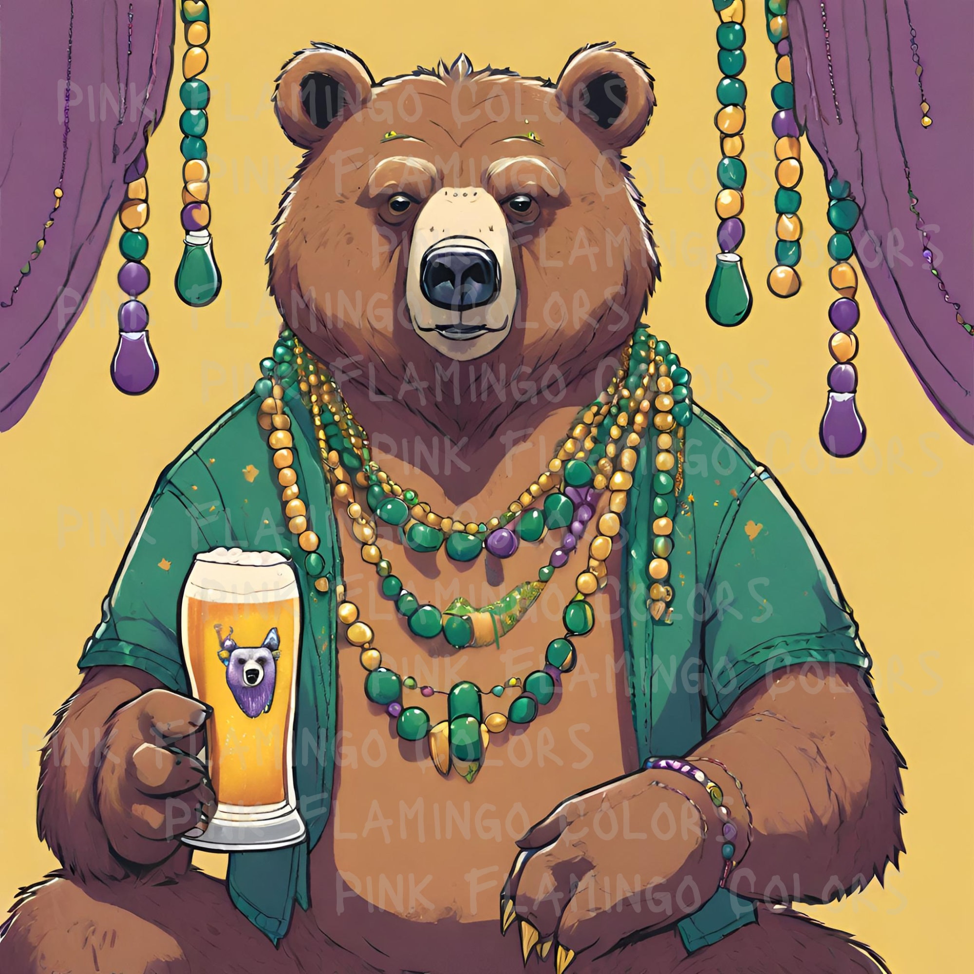 Mardi Gras SVG, Mardi Gras Bear SVG, Mardi Gras Beer SVG, Beer Bear Svg ...