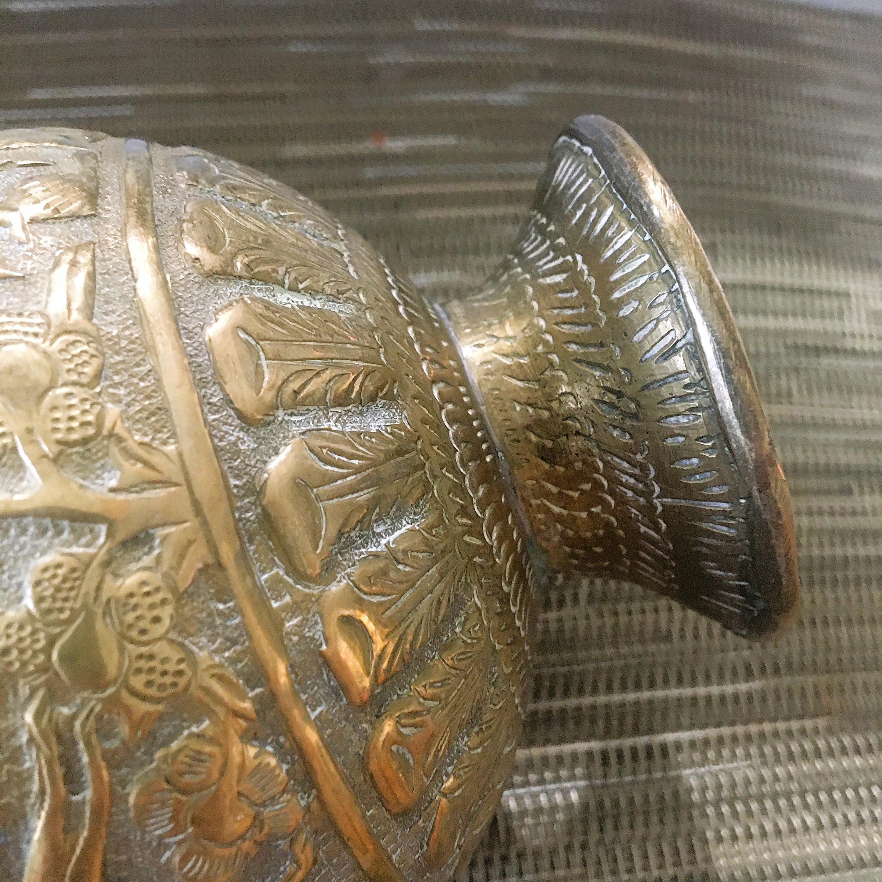 Antique Brass Ewer Pitcher Carafe With Snake Handle. Rare Unique Hand ...
