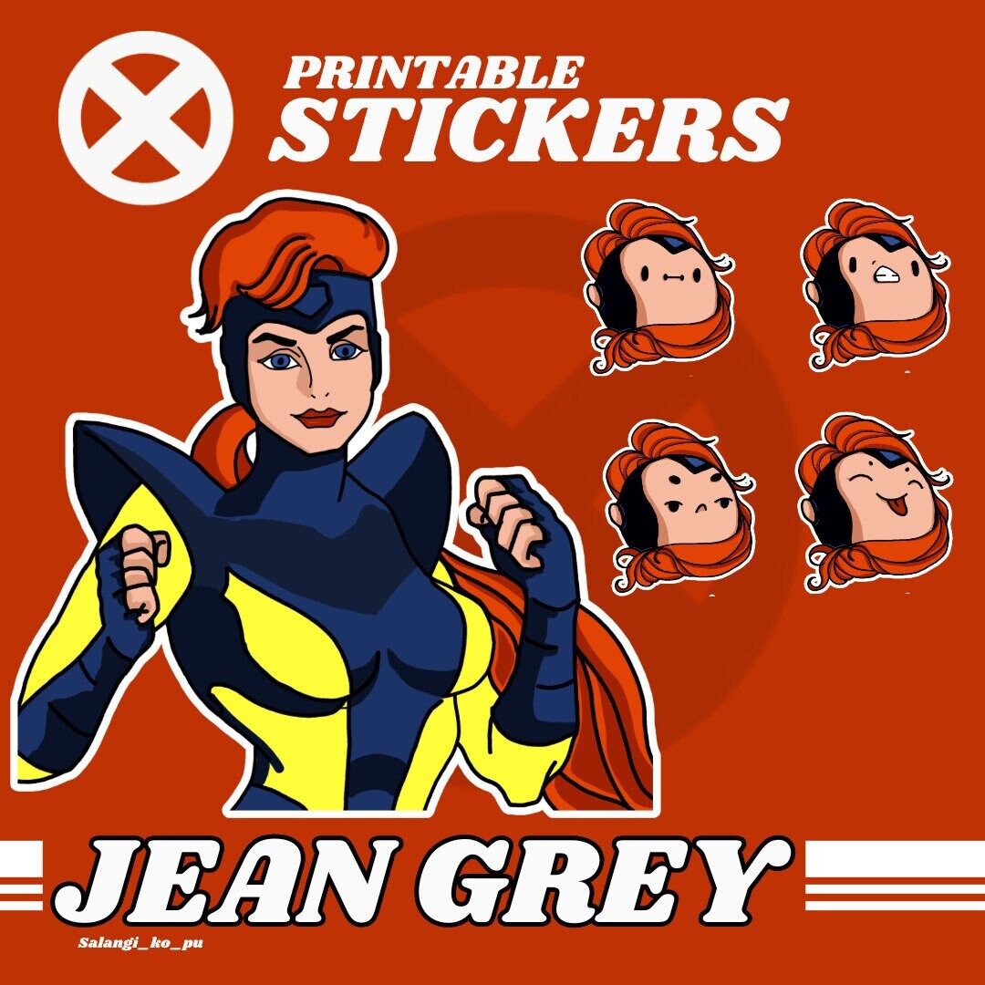 Stickers X Men X-men Laptop Stickers Men Marvel Xmen Jean Grey Marvel L ...