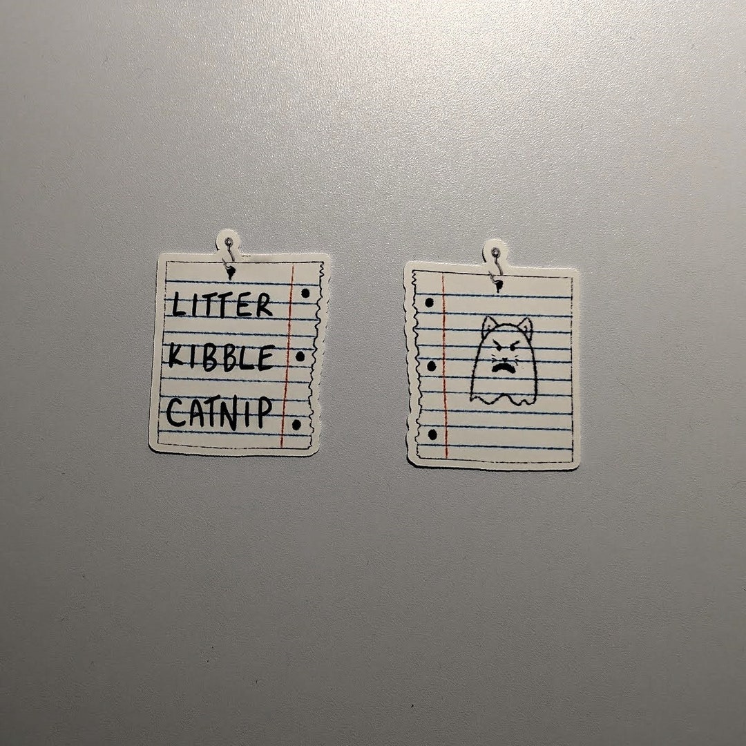 Spongebob Cat Sticker Set, Floating Shopping List - Etsy