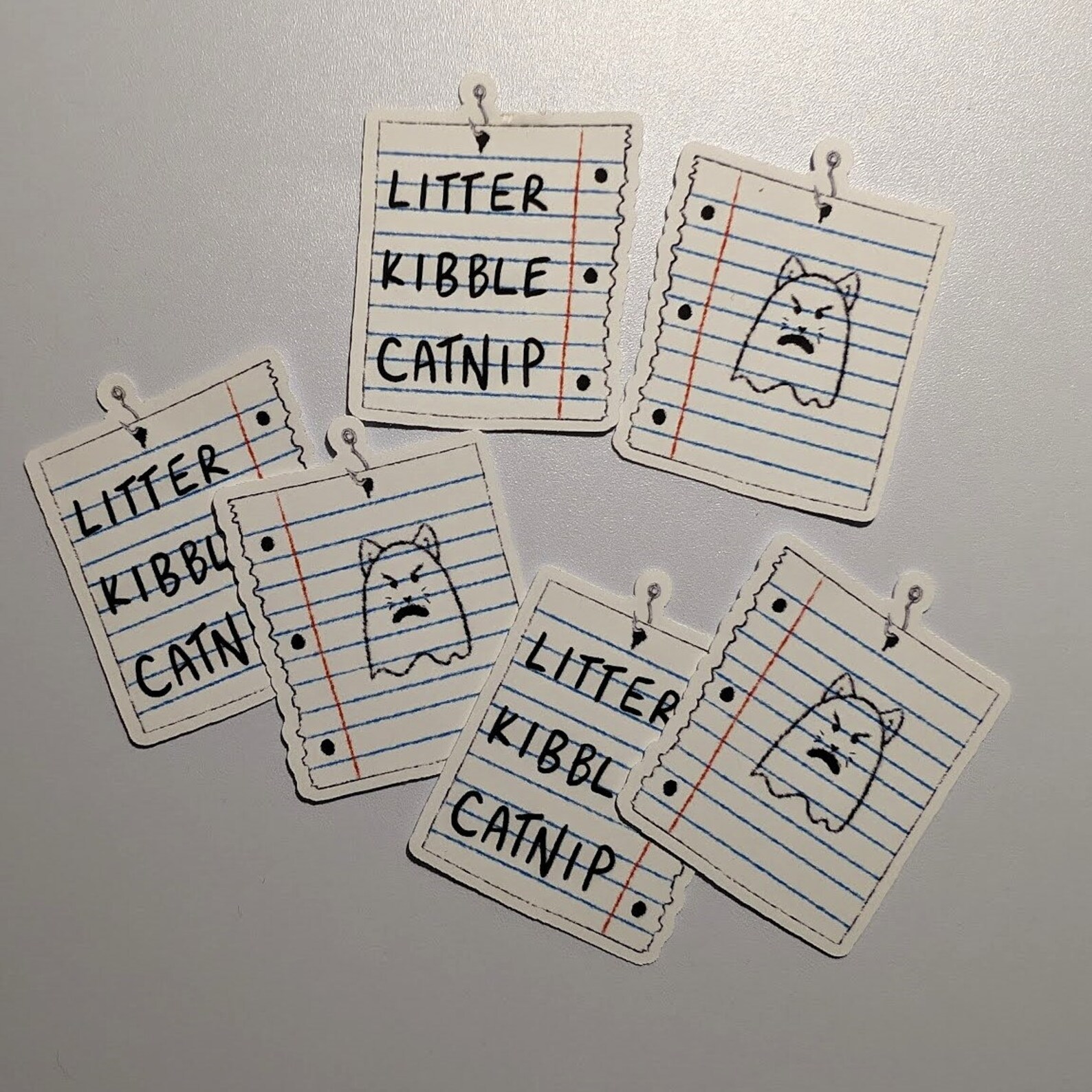 Spongebob Cat Sticker Set, Floating Shopping List - Etsy