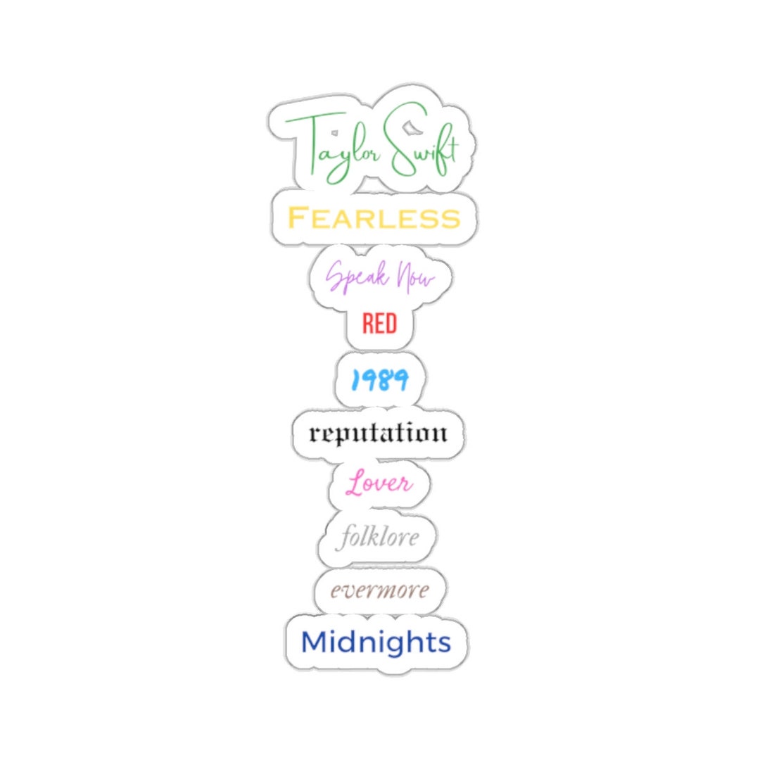 Taylor Swift the Eras Sticker, Gifts for Swifties, Taylor's Version ...