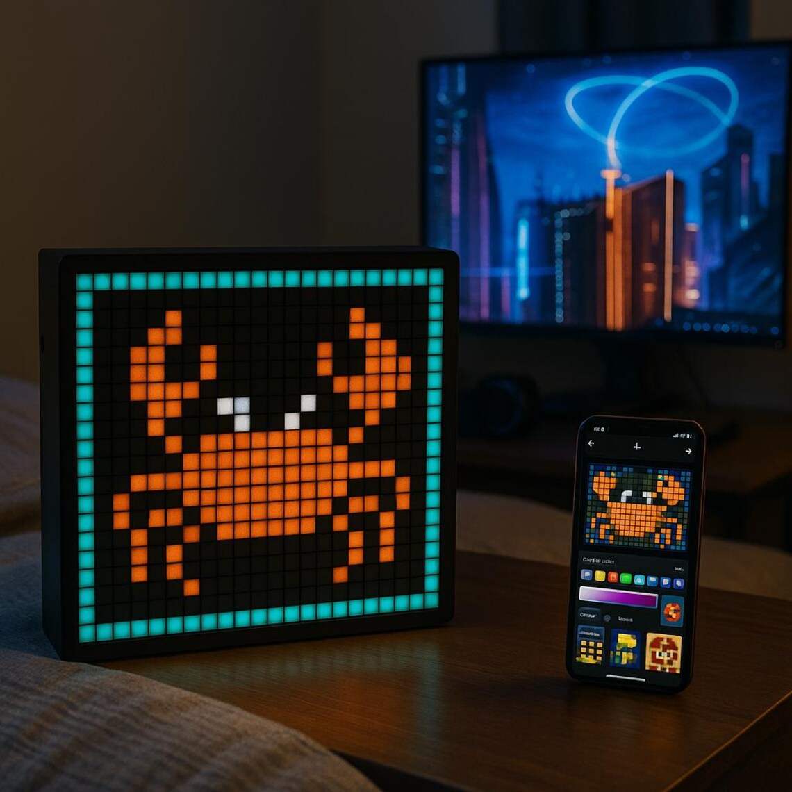 Programmable LED Pixel Display With App Control – DIY Text & Pattern ...