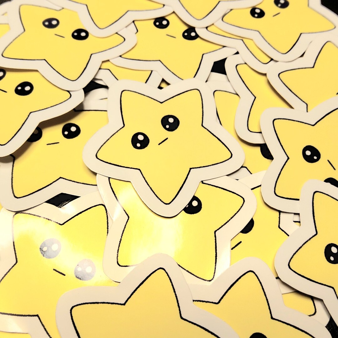 Blank Stare Star Vinyl Sticker - Etsy