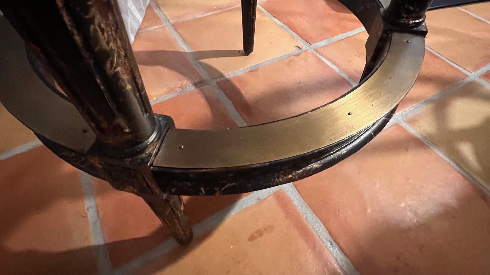 Pama Furniture Swivel Bar Black and Gold Stools Set of 2 - Etsy