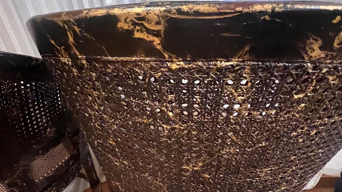 Pama Furniture Swivel Bar Black and Gold Stools Set of 2 - Etsy