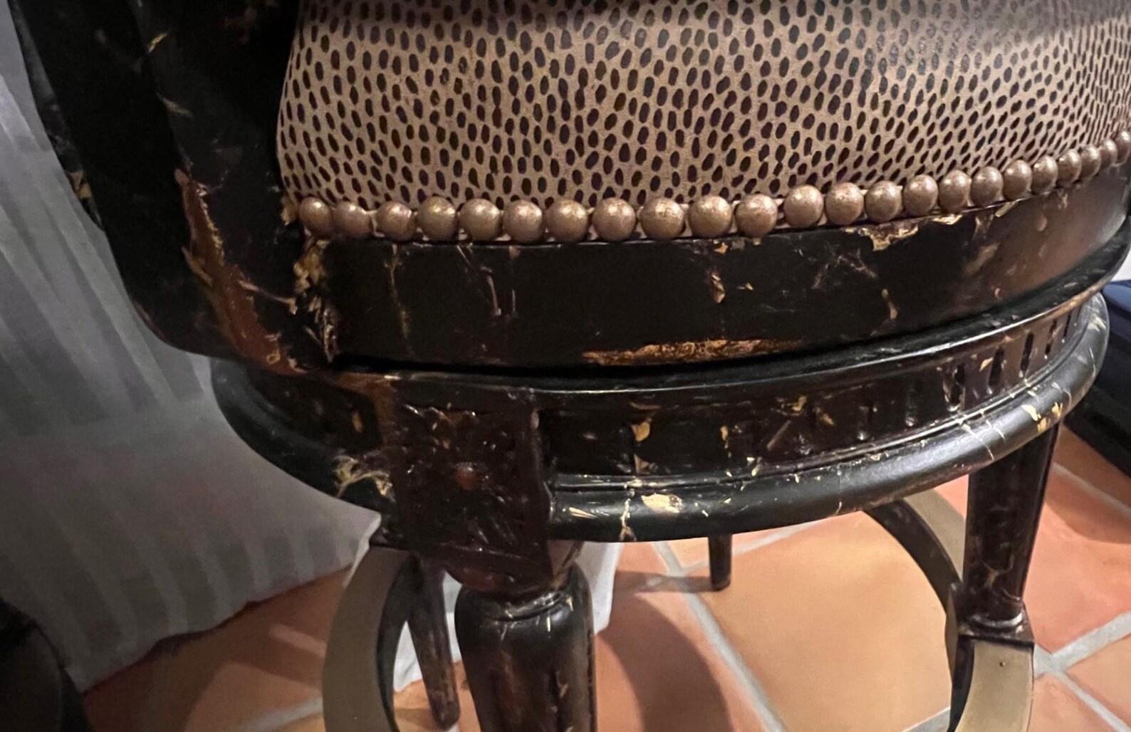 Pama Furniture Swivel Bar Black and Gold Stools Set of 2 - Etsy